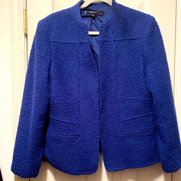 Anne Klein | Jackets & Coats | Ann Klein Royal Blue Lined Jacket ...